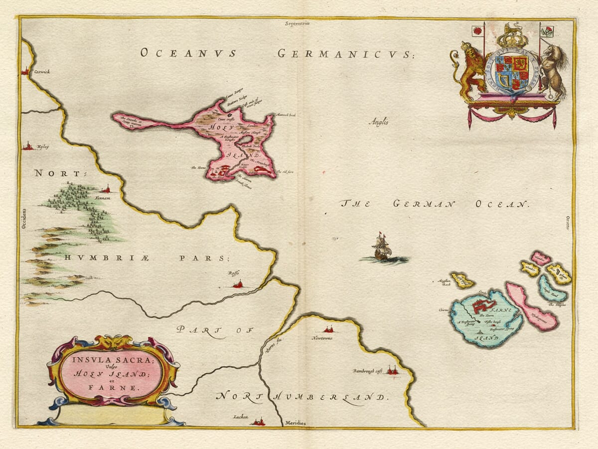 Holy Island Map - The Old Map Company