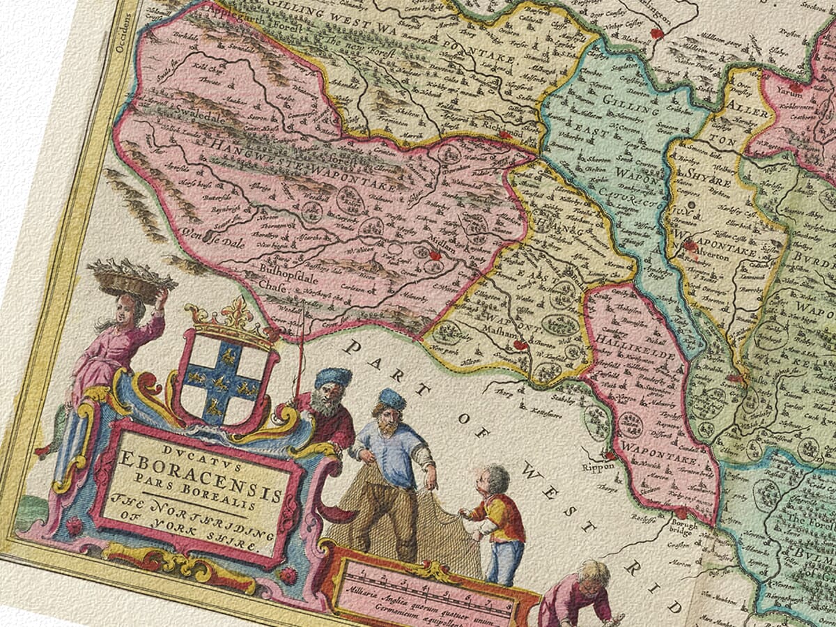 Old Map of America 1645 | The Old Map Company