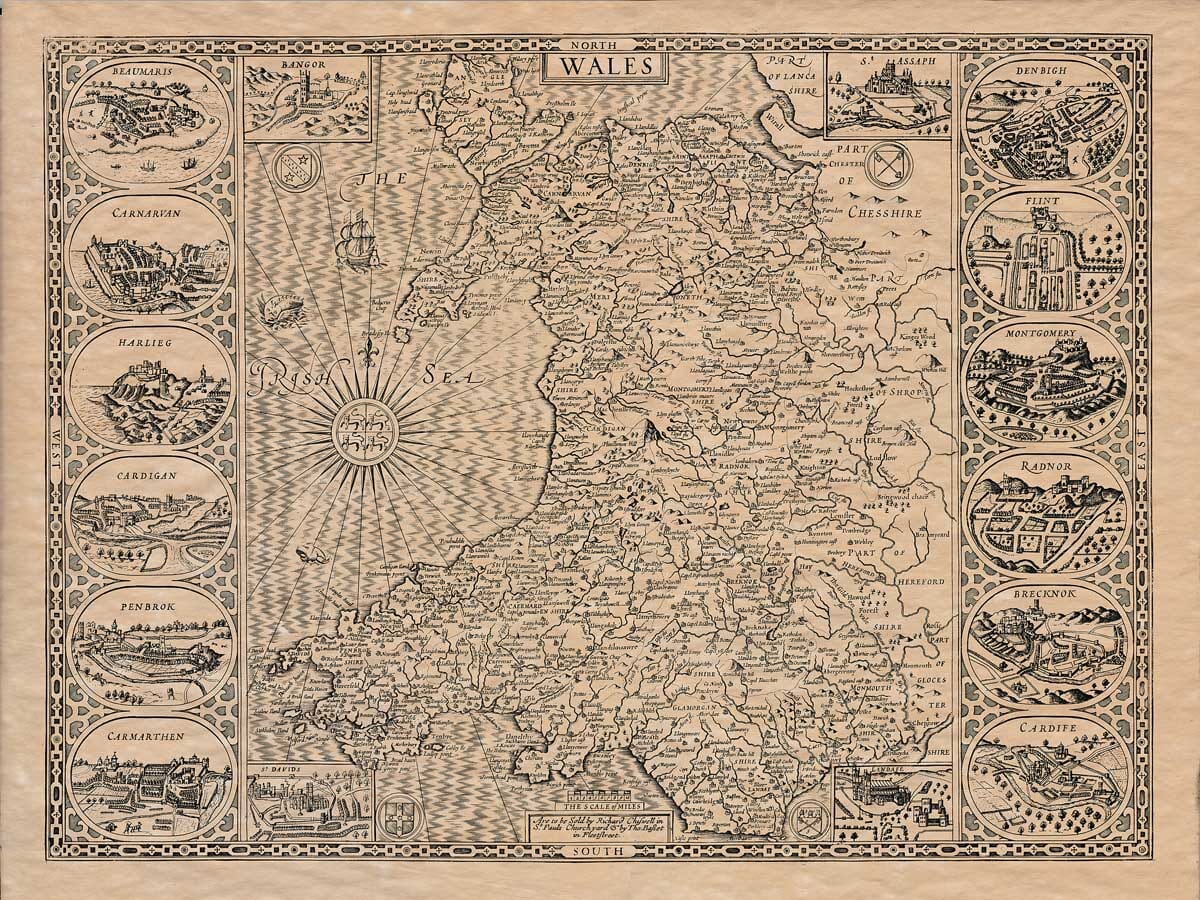 Brecon - 1645 | The Old Map Company