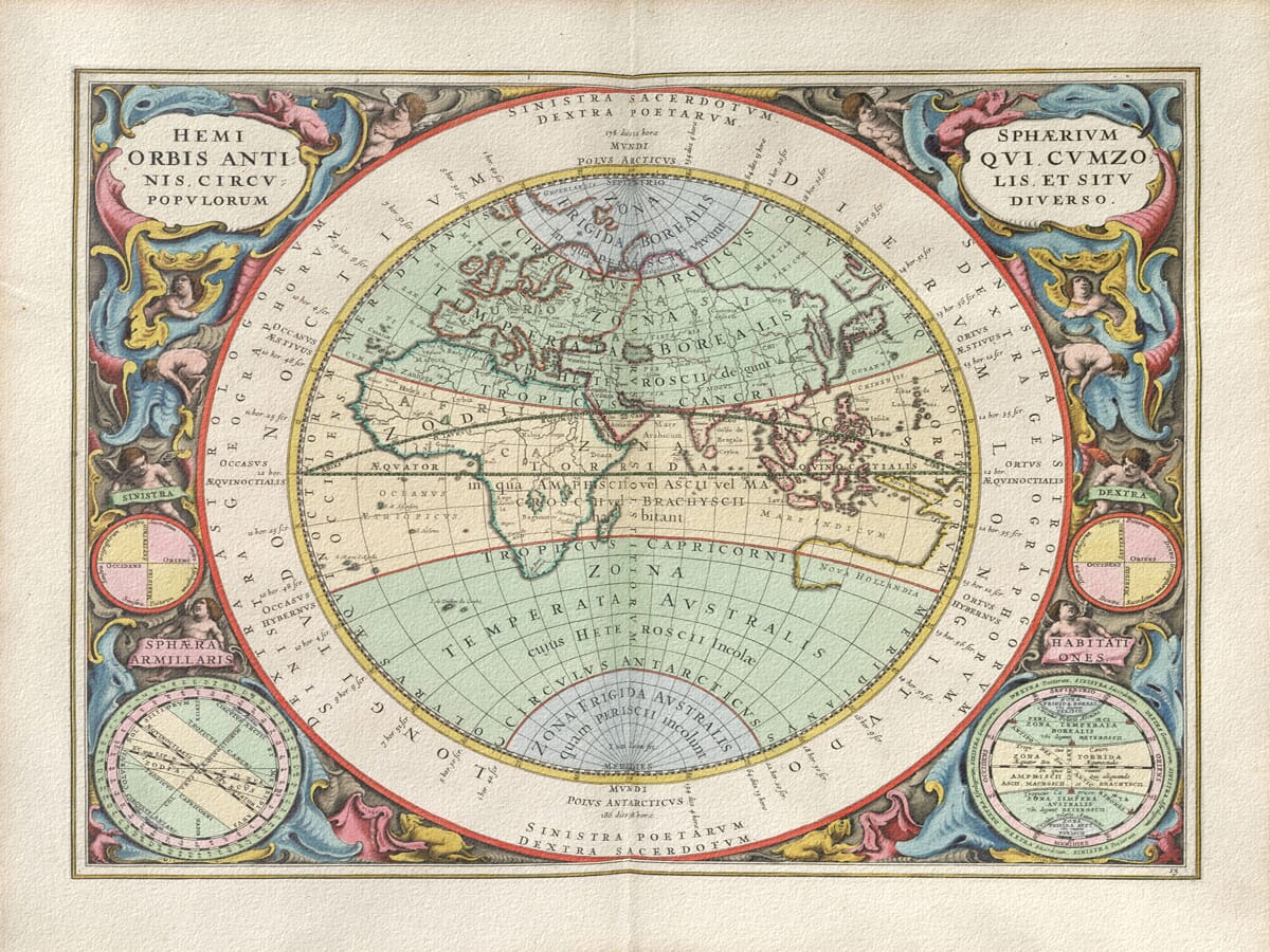 Old Astronomy Map (13) | The Old Map Company