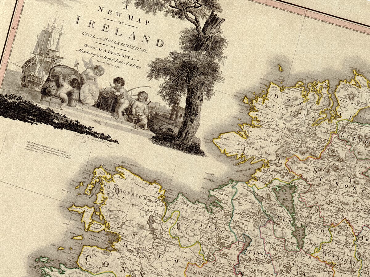 Ireland - Antique Map | The Old Map & Clock Company