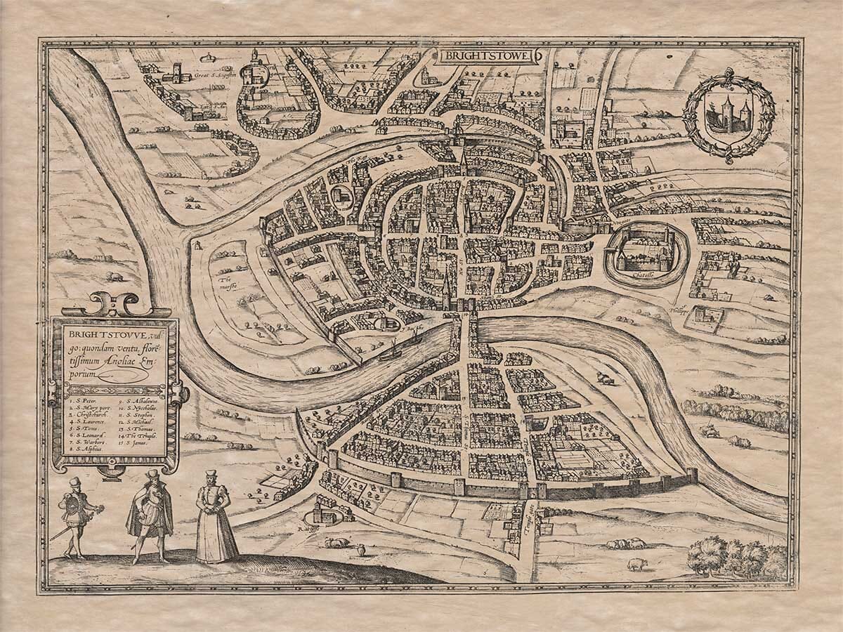 Bristol by Tallis | The Old Map Company