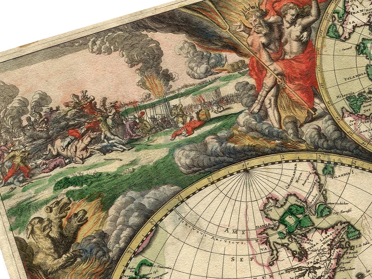 Old Maps of the World | The Old Map & Clock Company