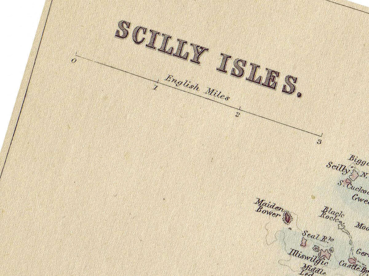 Isles of Scilly 1803 | The Old Map & Clock Company