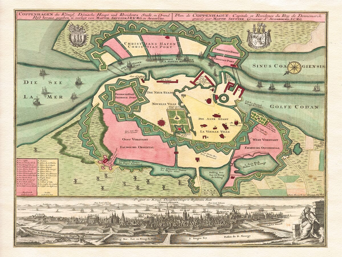 Old Map of Denmark | The Old Map Company